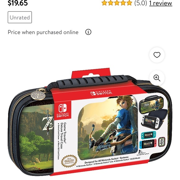 Nintendo | Other | Nintendo Switch Deluxe Travel Carrying Case Zelda ...